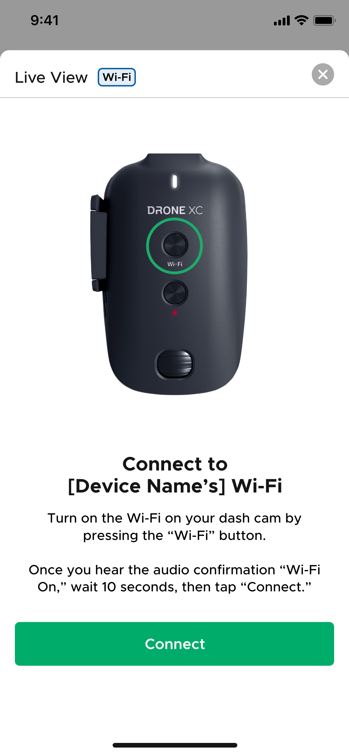 Using Live View via Wi-Fi with Drone XC | DroneMobile Help Center